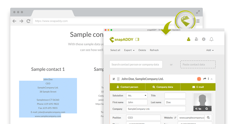 Enviar leads a otros sistemas CRM o ERP con Zapier | snapAddy